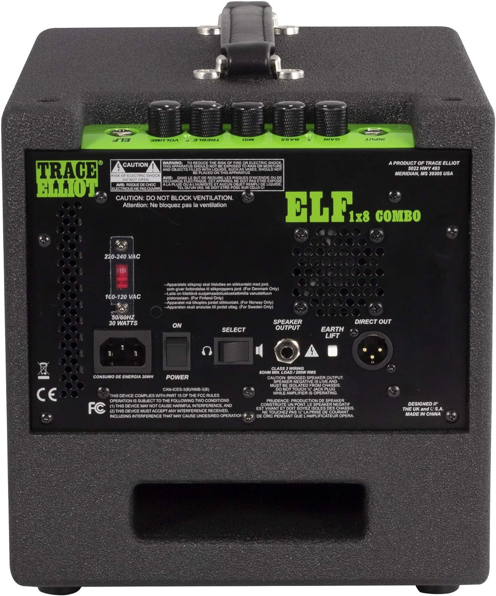 Trace Elliot® ELF™ 1x8 Combo Bass Amplifier w/ Cover – Sound Town